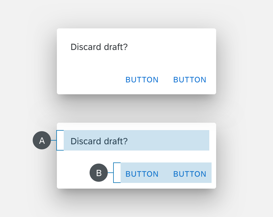 Dialogs Sap Fiori For Android Design Guidelines