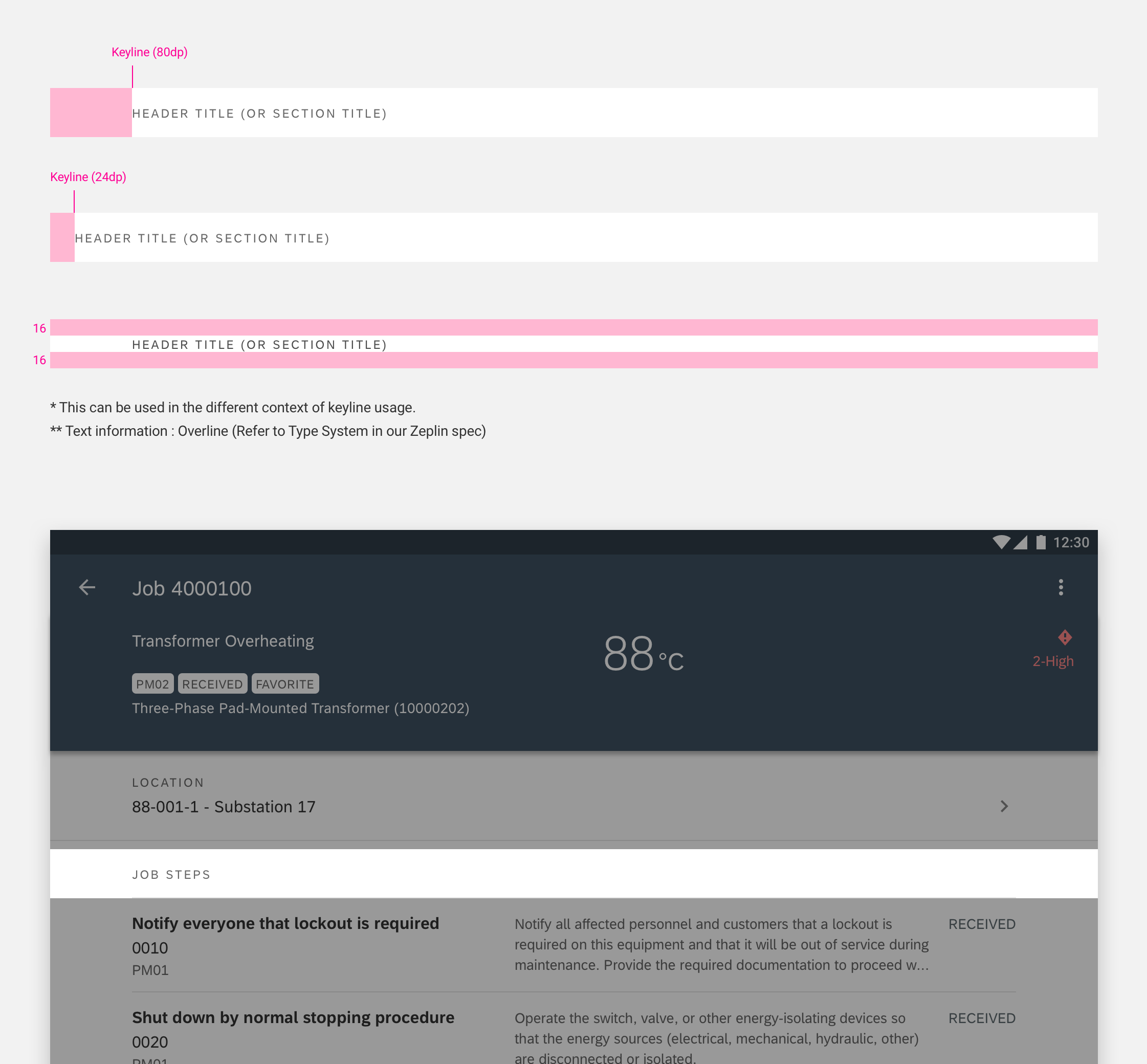 Header Sap Fiori For Android Design Guidelines
